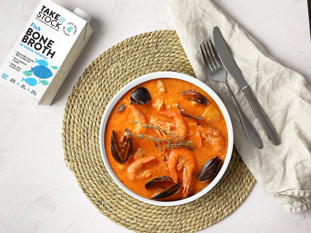 Fish Bone Broth Bouillabaisse - Fish Bone Broth Recipe | Freja